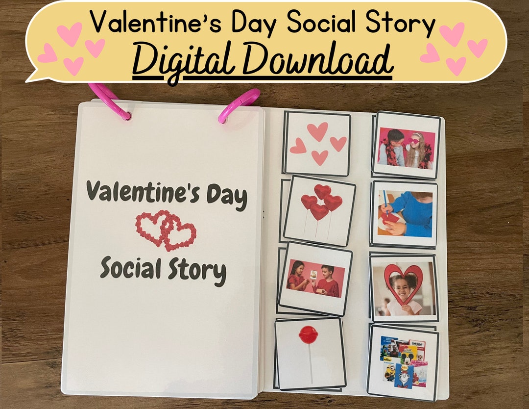 Valentine's Day Social Story, Adapted Book for ELA, Autism Learning ...