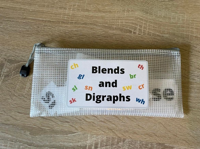 Blends and Digraphs Task Bag Digital Download, Classroom Printable for ...