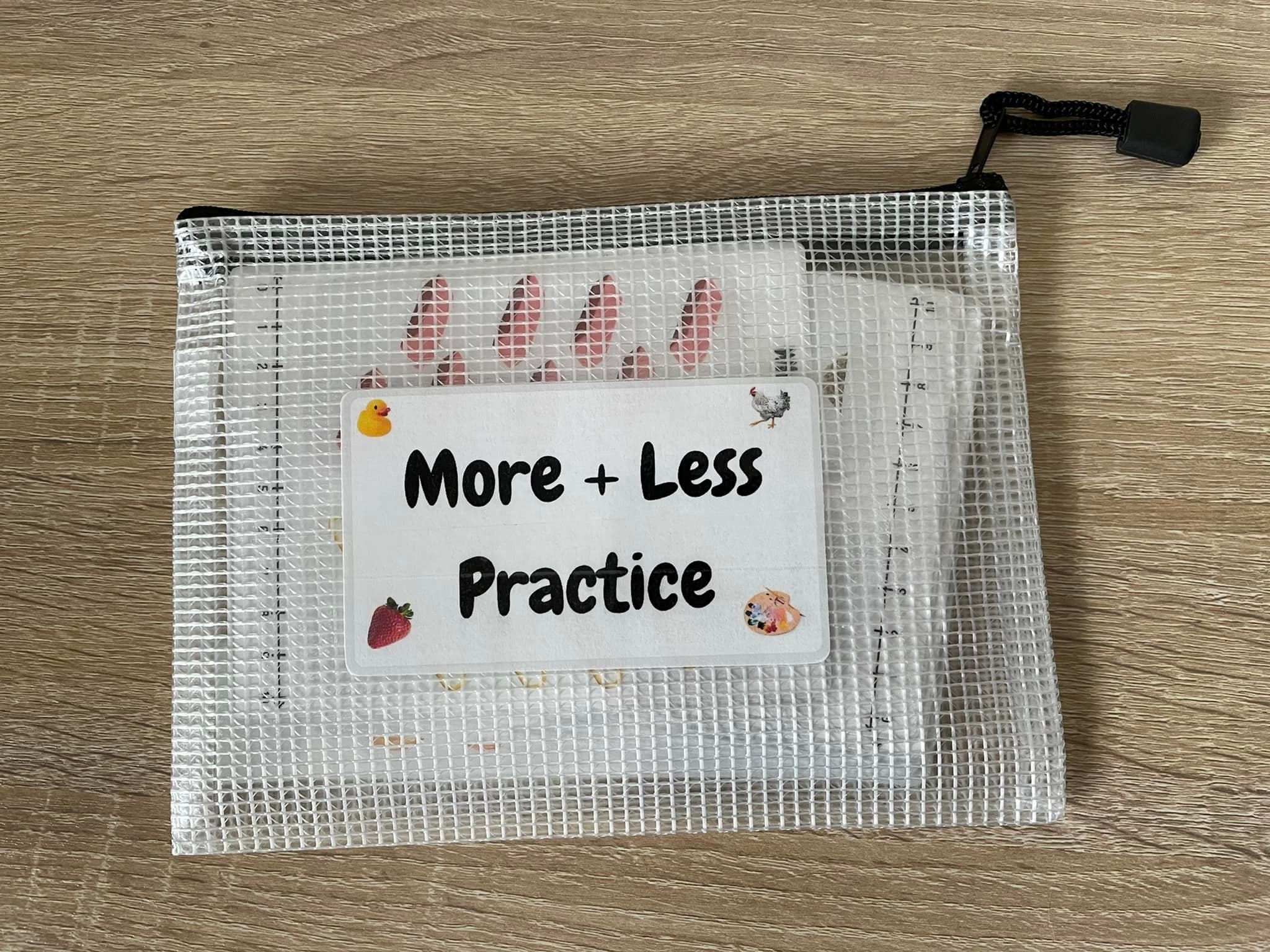 More or Less Task Cards Digital Download, Task Bag for Children and ...