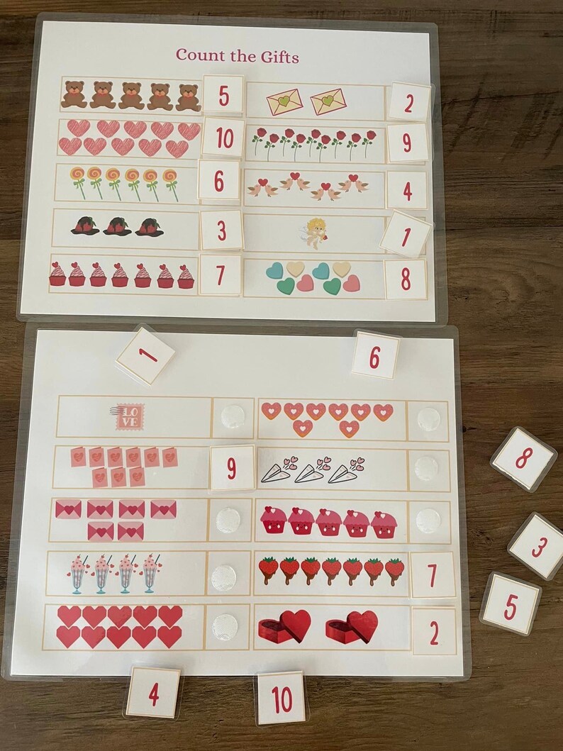 Valentine's Day, Printable Craft, Busy Book, Picture Puzzle, Color ...