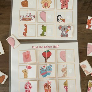 Valentine's Day, Printable Craft, Busy Book, Picture Puzzle, Color ...