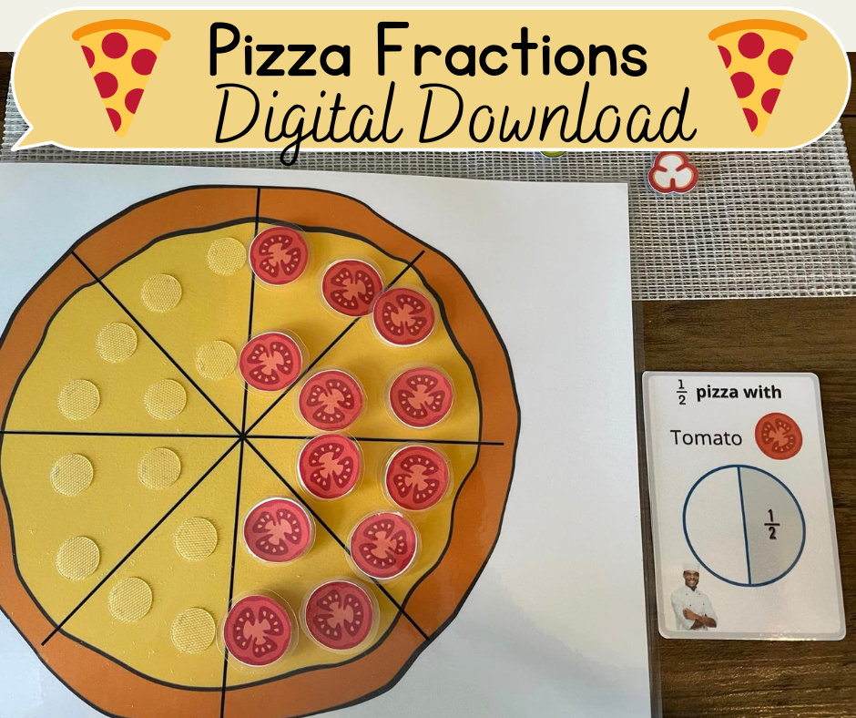 Digital Pizza Fractions Game - Etsy