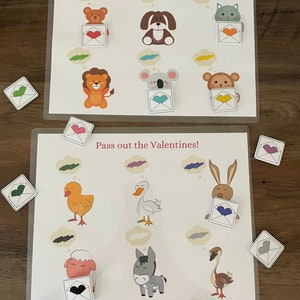 Valentine's Day, Printable Craft, Busy Book, Picture Puzzle, Color ...