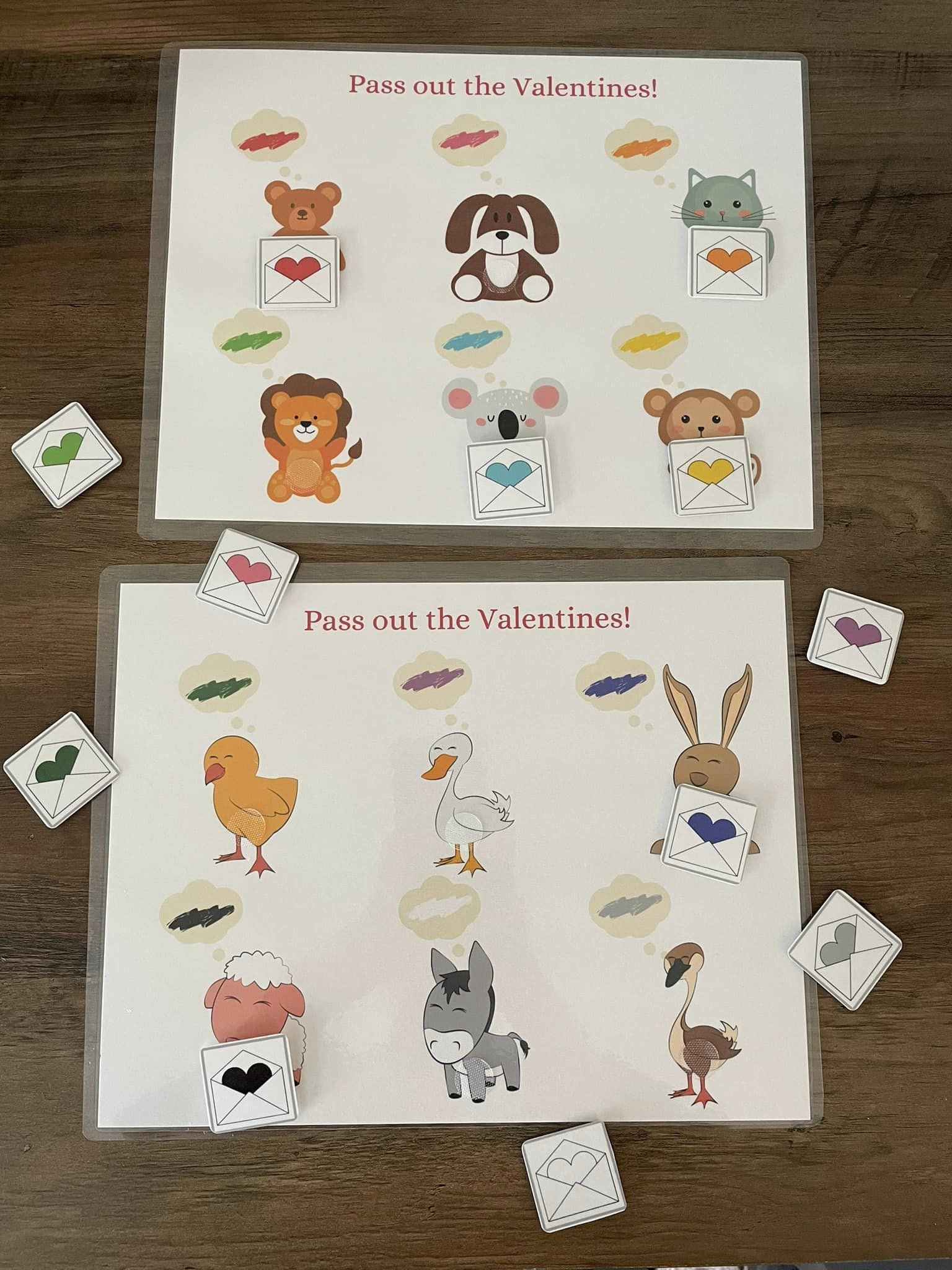 Valentine's Day, Printable Craft, Busy Book, Picture Puzzle, Color ...