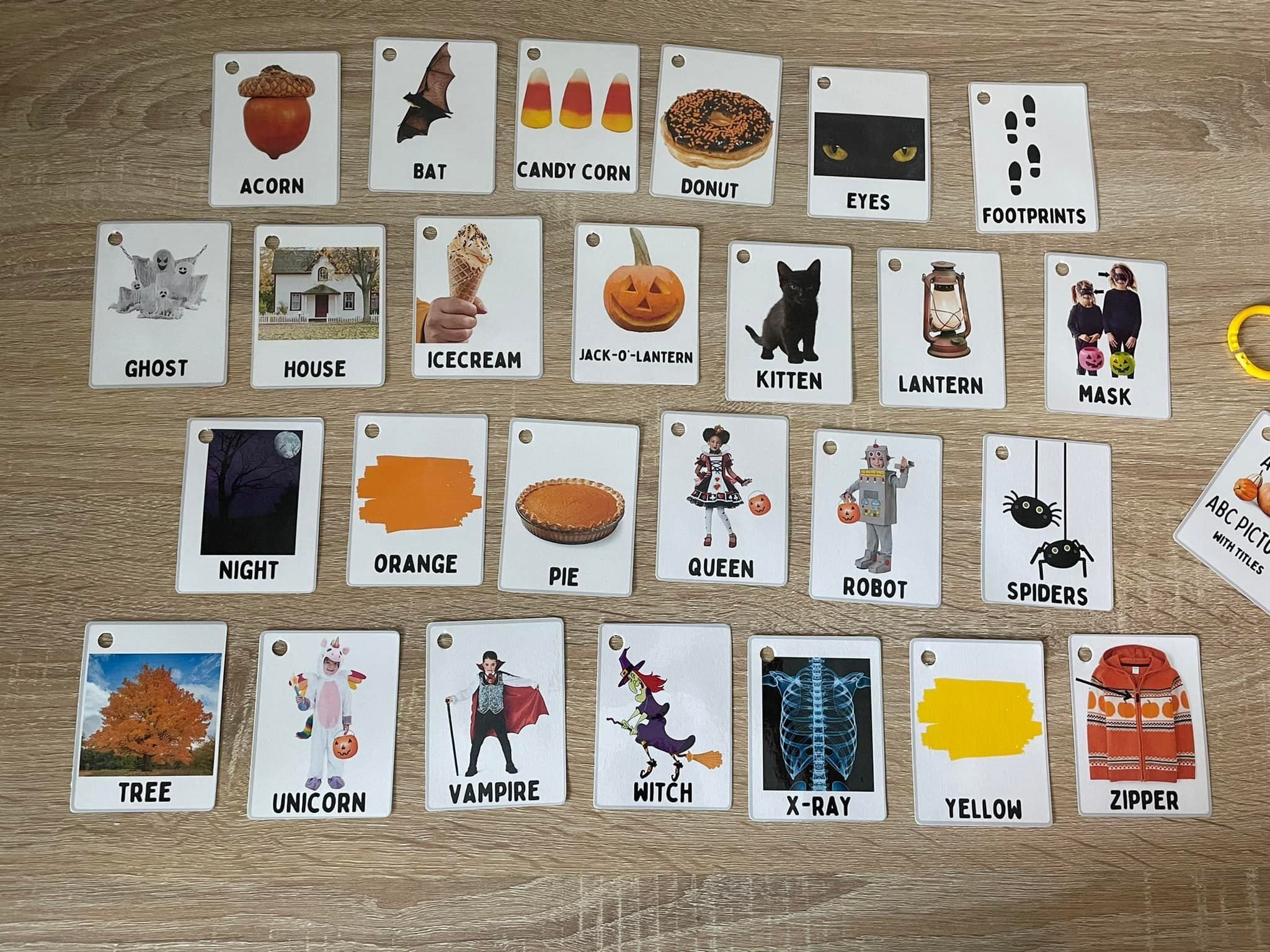 Halloween Alphabet Solve and Cover Task Bag - Etsy