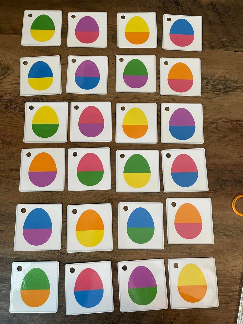 Egg Color Matching Digital Download - Etsy