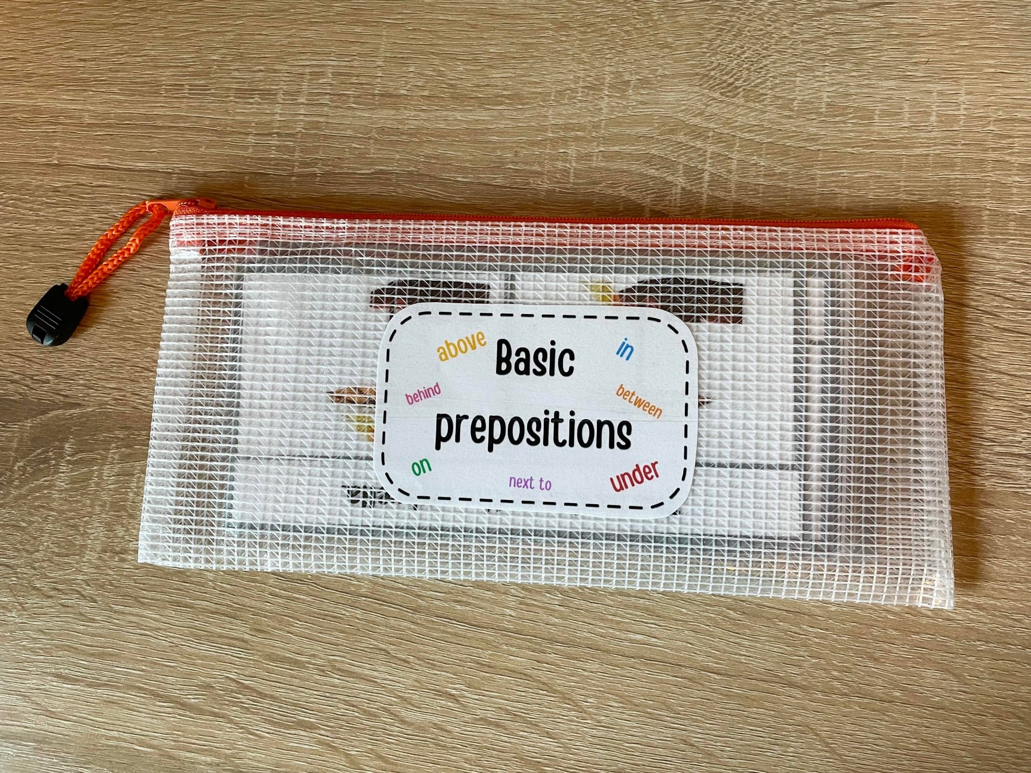 Basic Prepositions, Task Bag for Classroom, Digital Download, Clothing ...