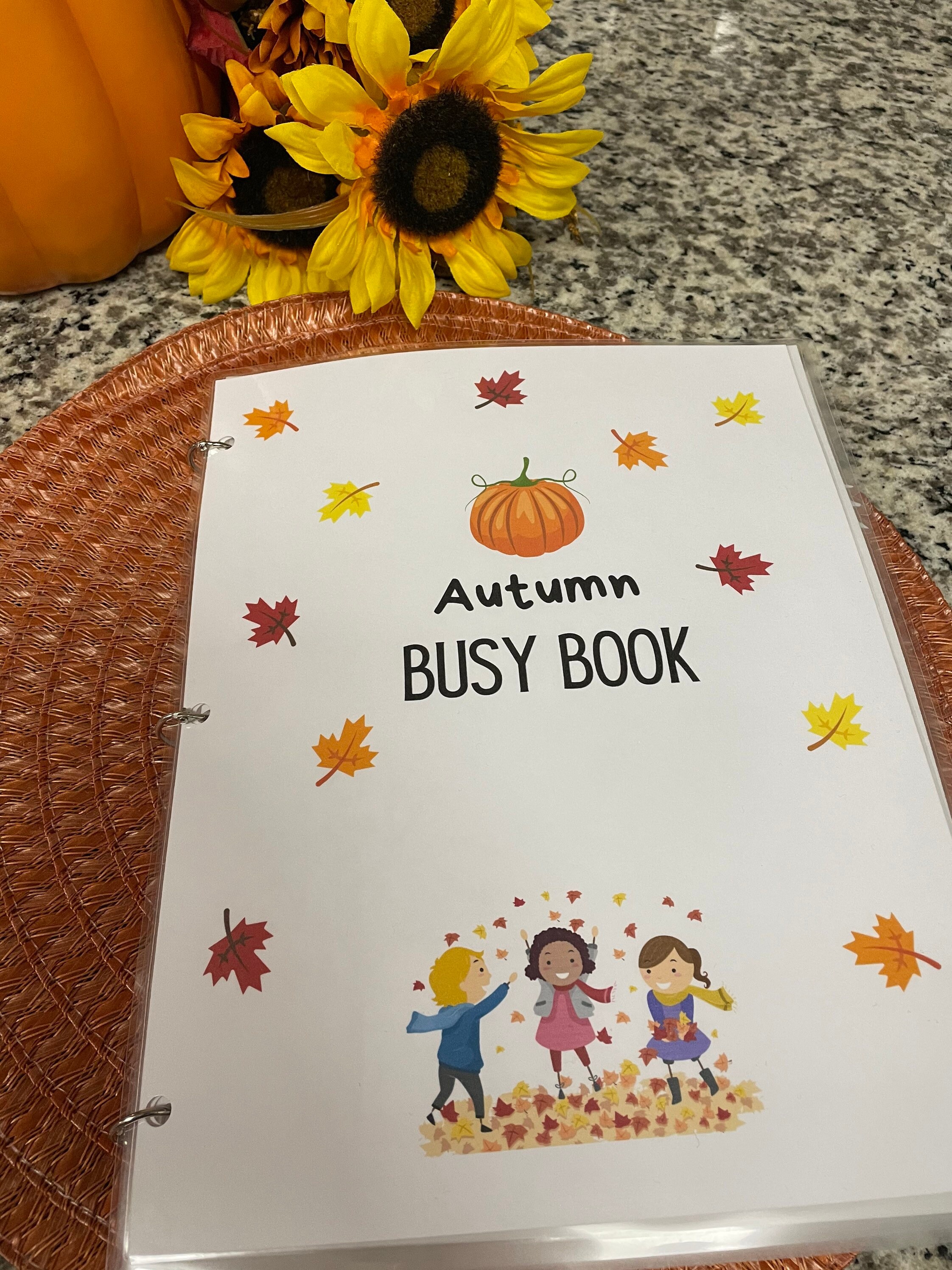 Autumn Themed Velcro Busy Book | Etsy