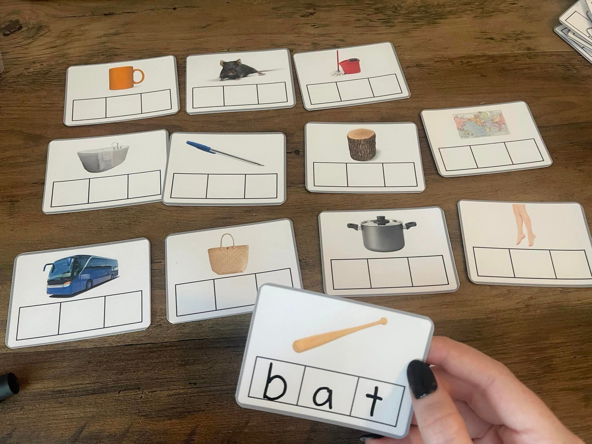 CVC Words Writing Practice Cards Digital Download - Etsy