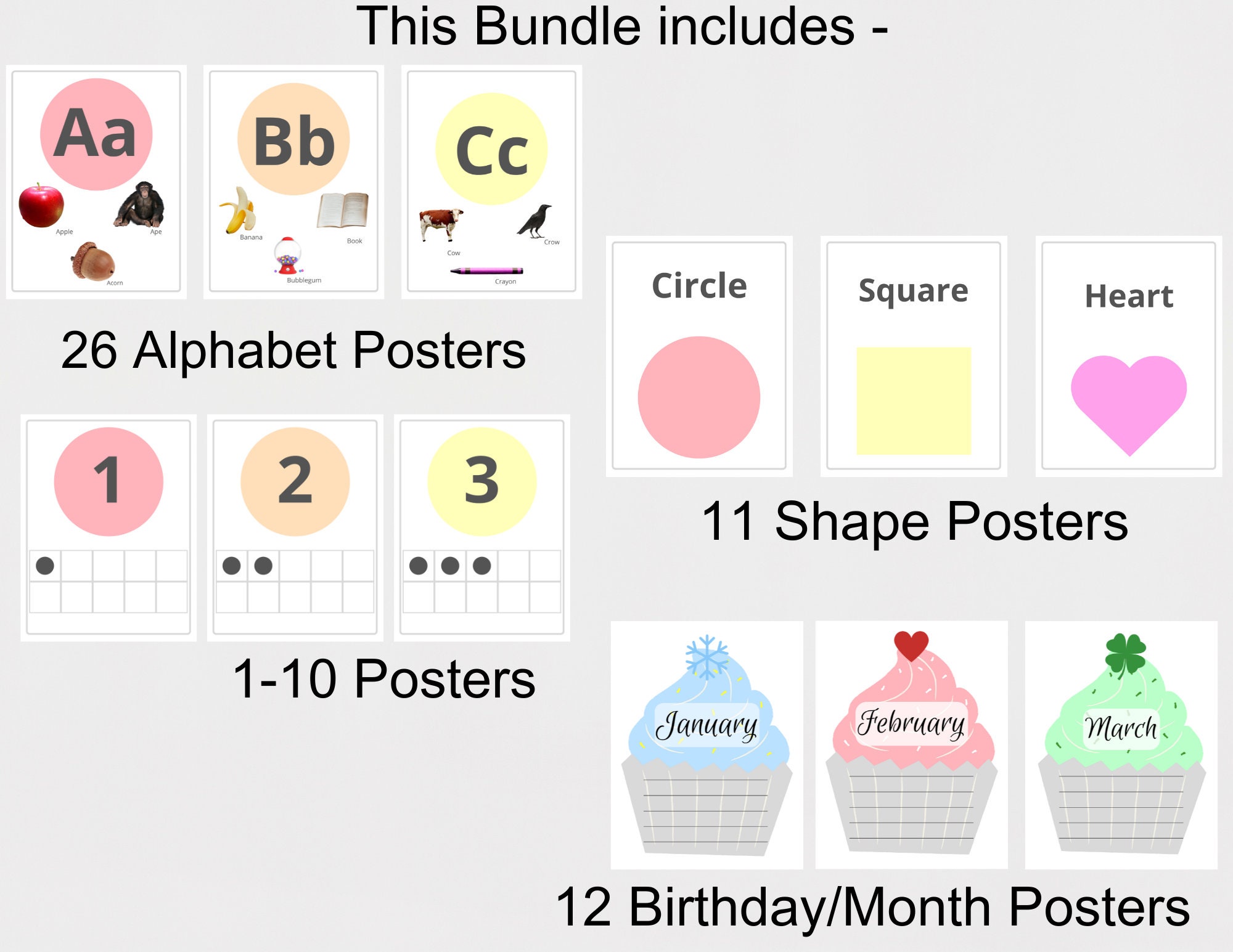Pastel Classroom Circle Time Decor Bundle - Etsy