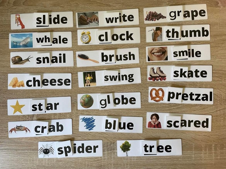 Blends and Digraphs Task Bag Digital Download, Classroom Printable for ...