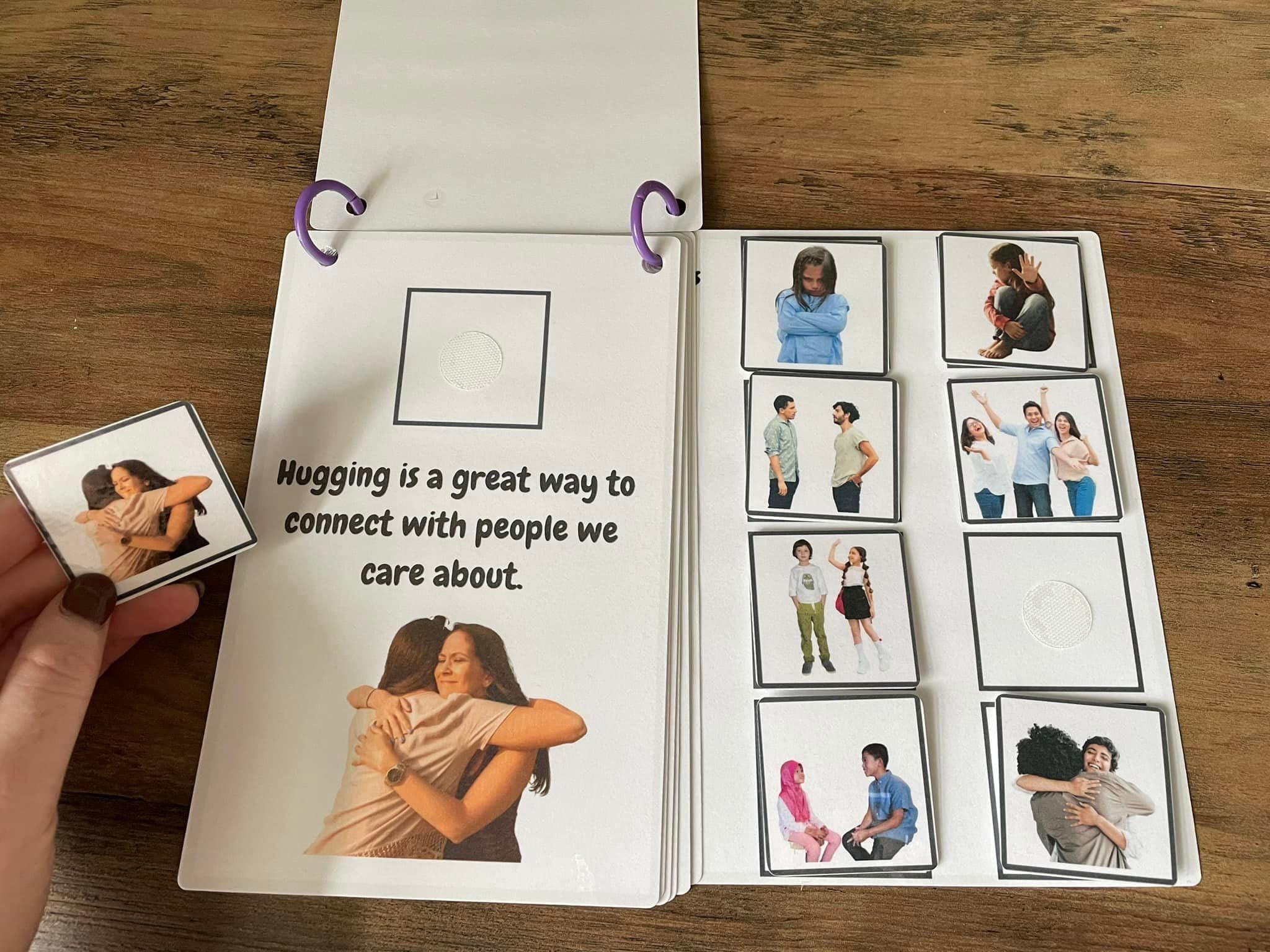 Hugging Adapted Book Social Story - Etsy