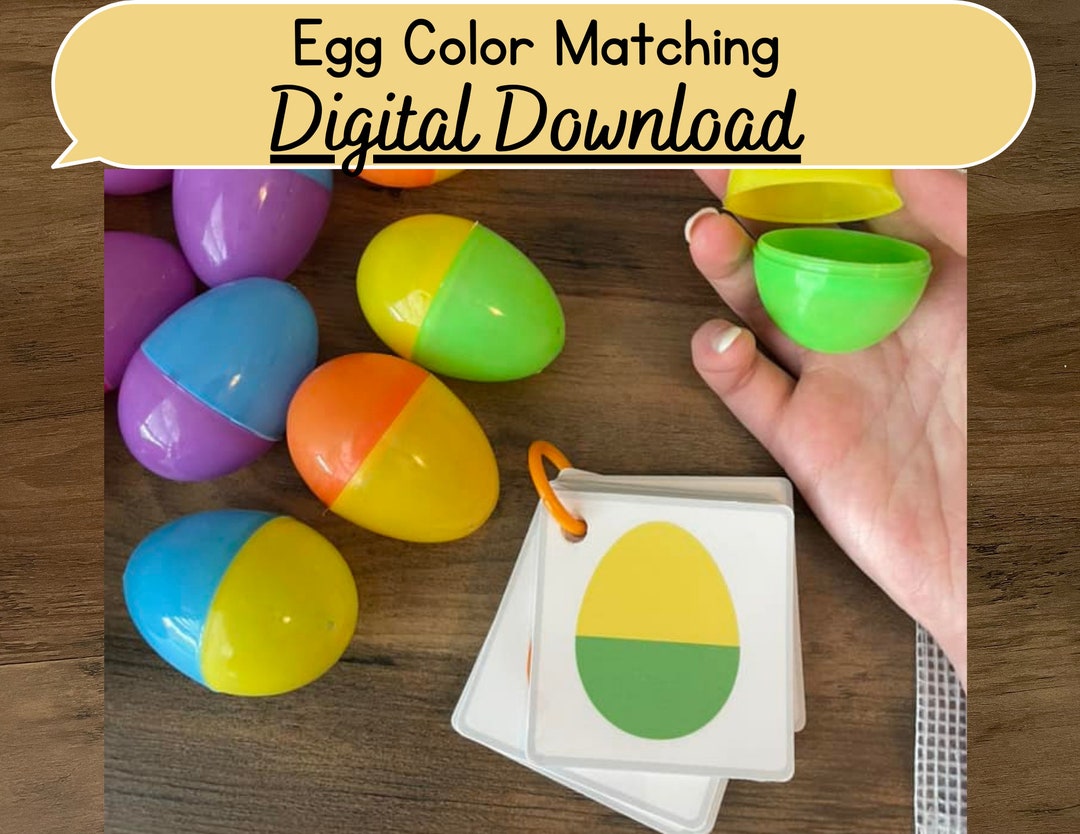 Egg Color Matching Digital Download - Etsy