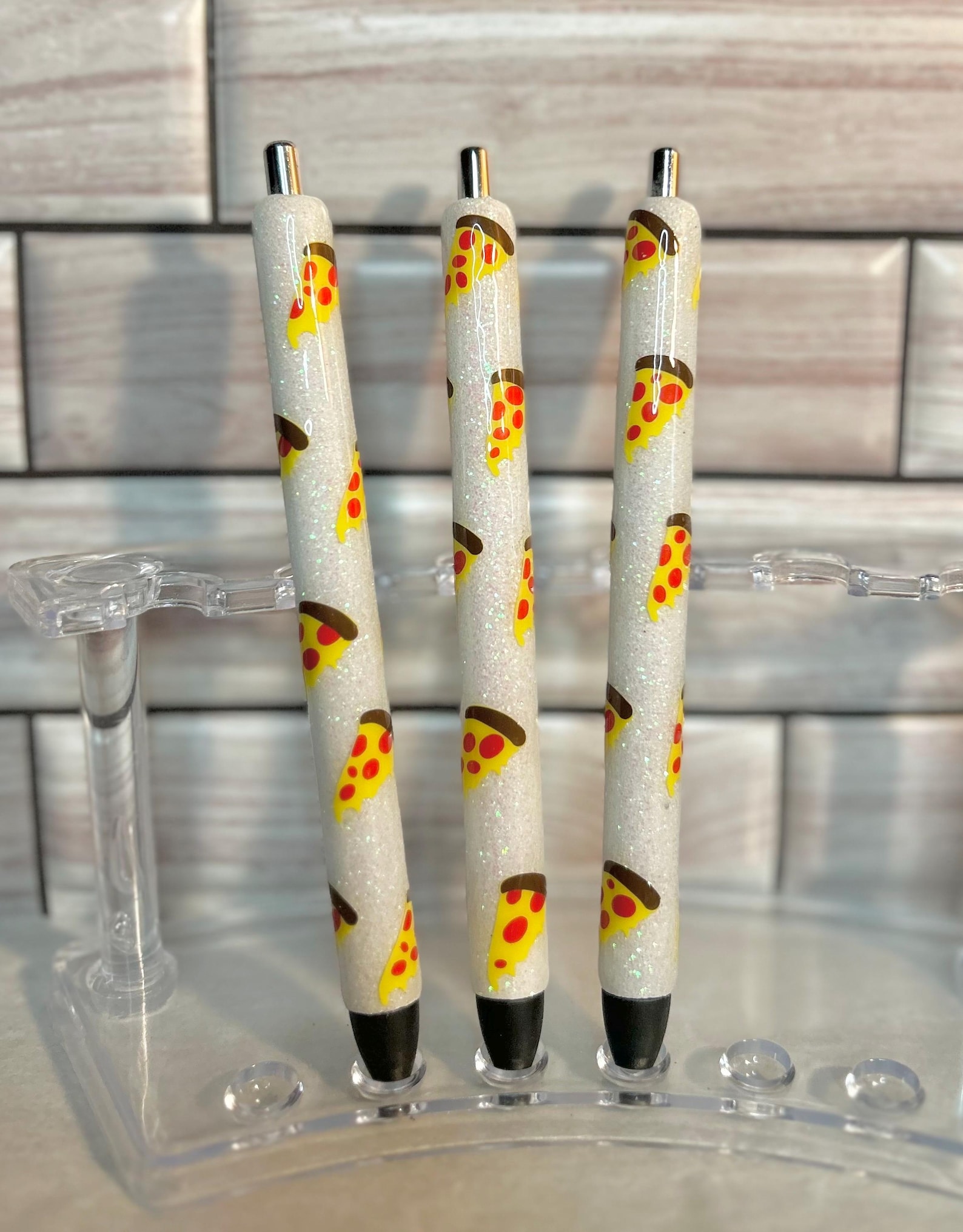 Pizza Pens Glitter Pens Gel Pens - Etsy