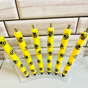Bumble Bee Pens | Glitter Pens | Gel Pens | Bee Pen - Etsy