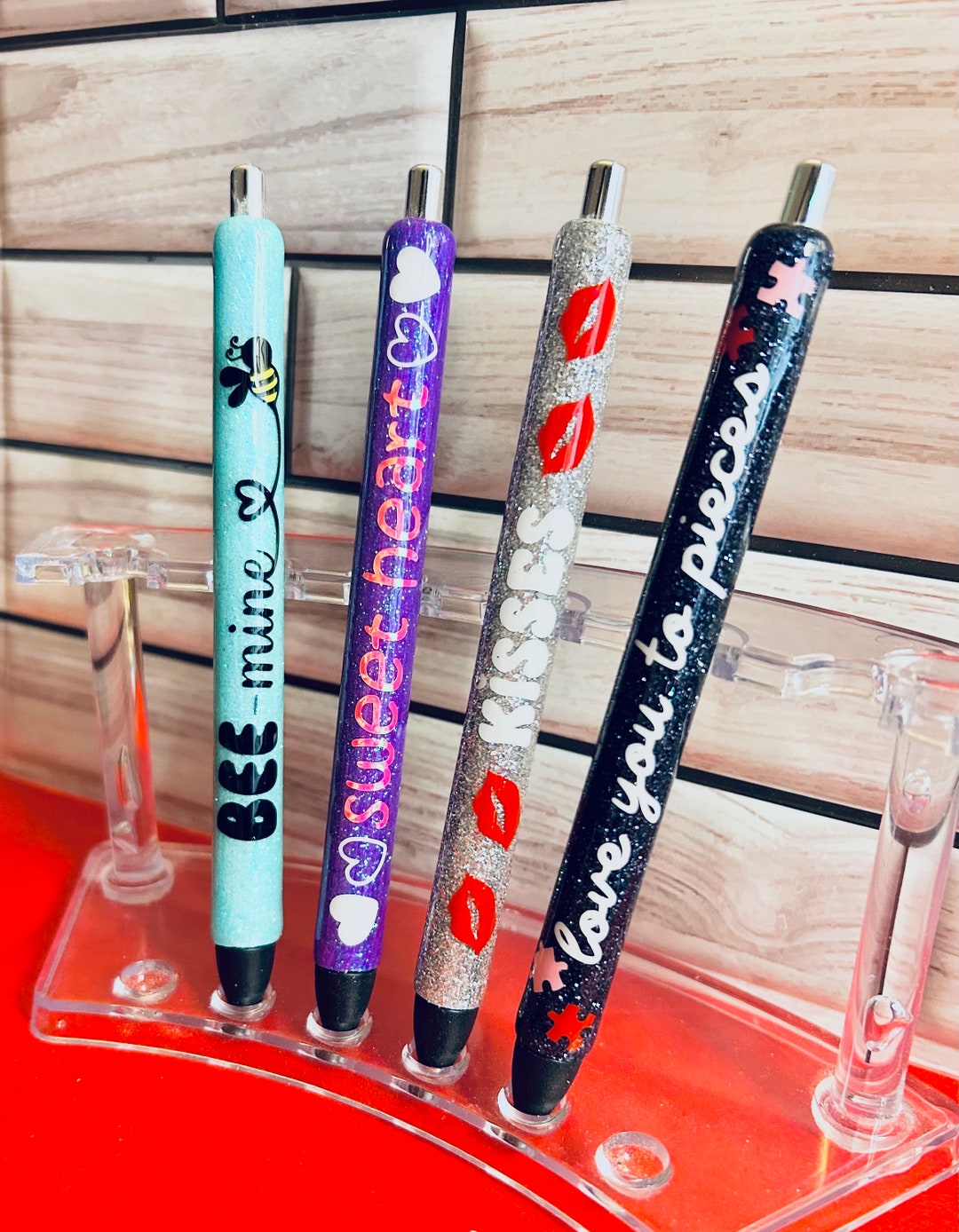 Valentine’s Day Pens | Conversation Pens | Glitter Pens - Etsy