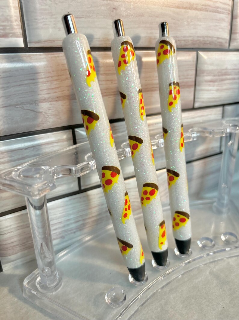 Pizza Pens Glitter Pens Gel Pens - Etsy
