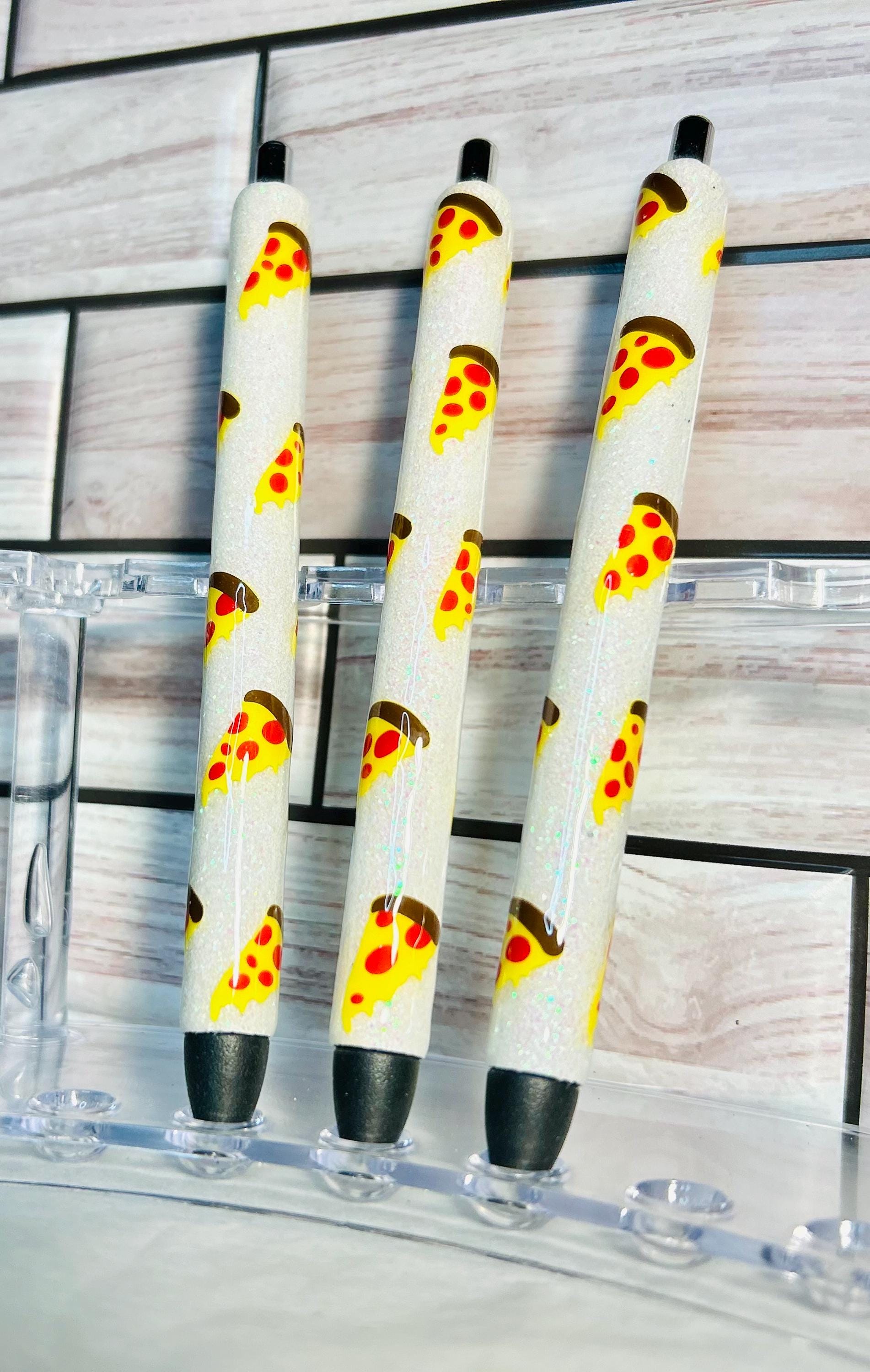 Pizza Pens Glitter Pens Gel Pens - Etsy