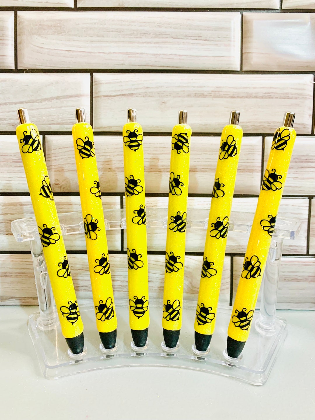 Bumble Bee Pens | Glitter Pens | Gel Pens | Bee Pen - Etsy