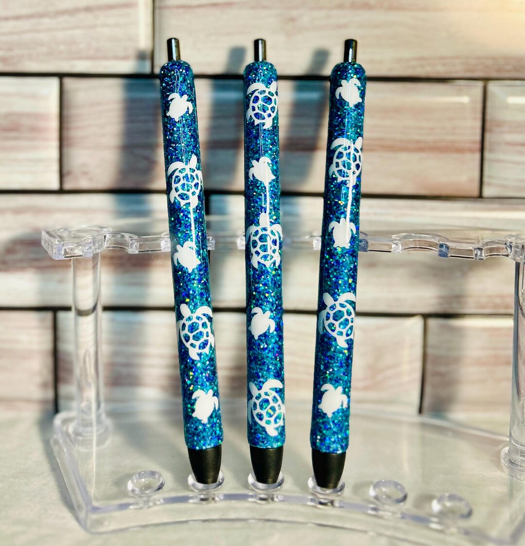 Sea Turtle Pens | Glitter Pens | Gel Pens | Turtle Pen - Etsy