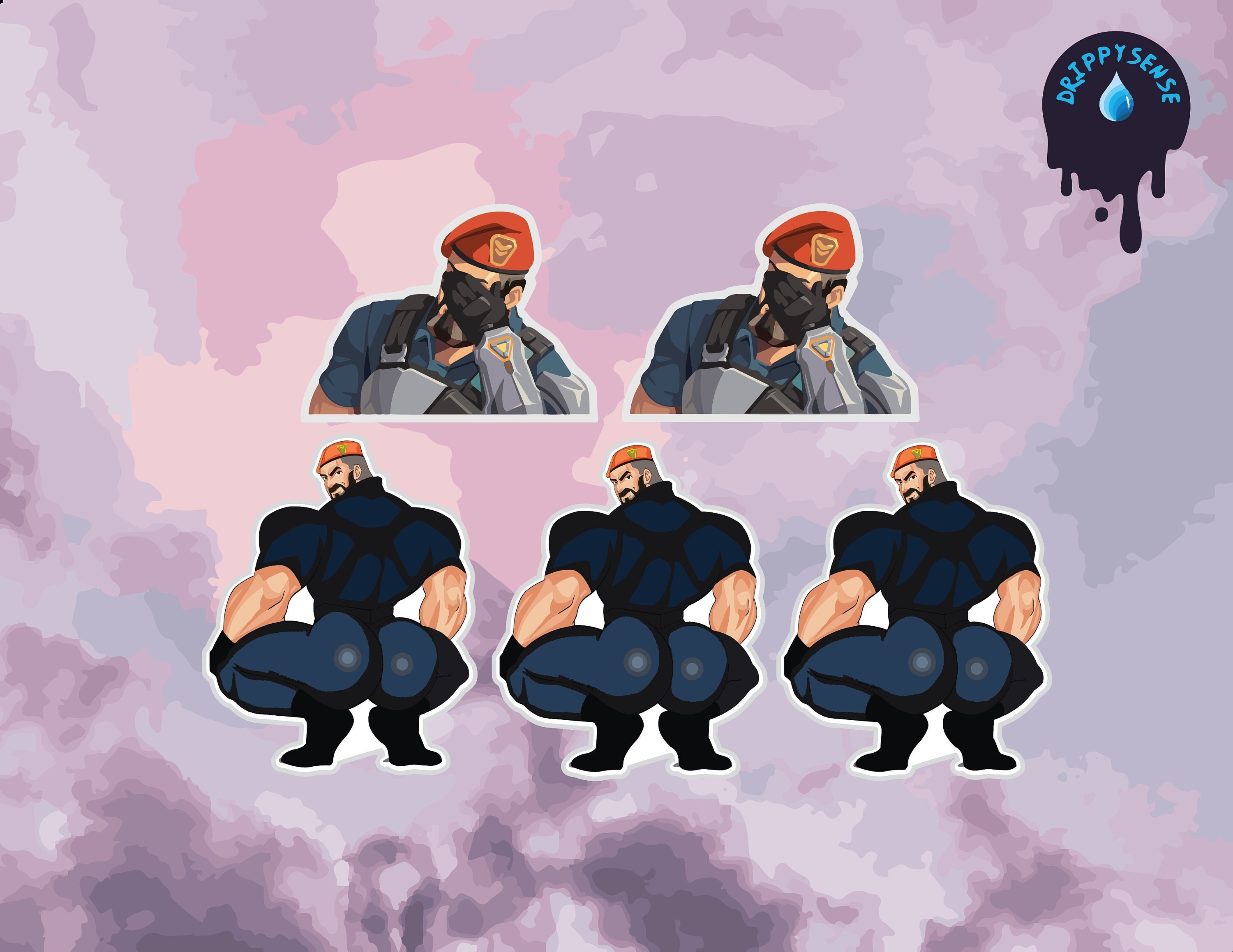 VALORANT STICKERS BRIMSTONE Sticker Pack - Etsy Australia