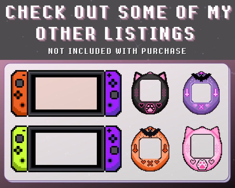 Cute Orange and Black Cat Twitch Tip Jar Webcam Border - Etsy