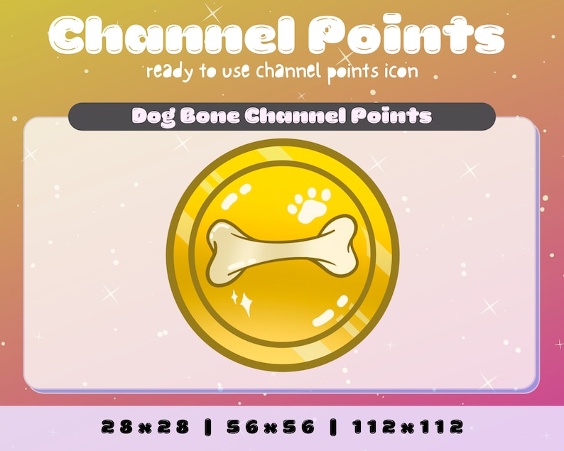 Dog Bone Channel Point Icon | Puppy Twitch Asset - Etsy