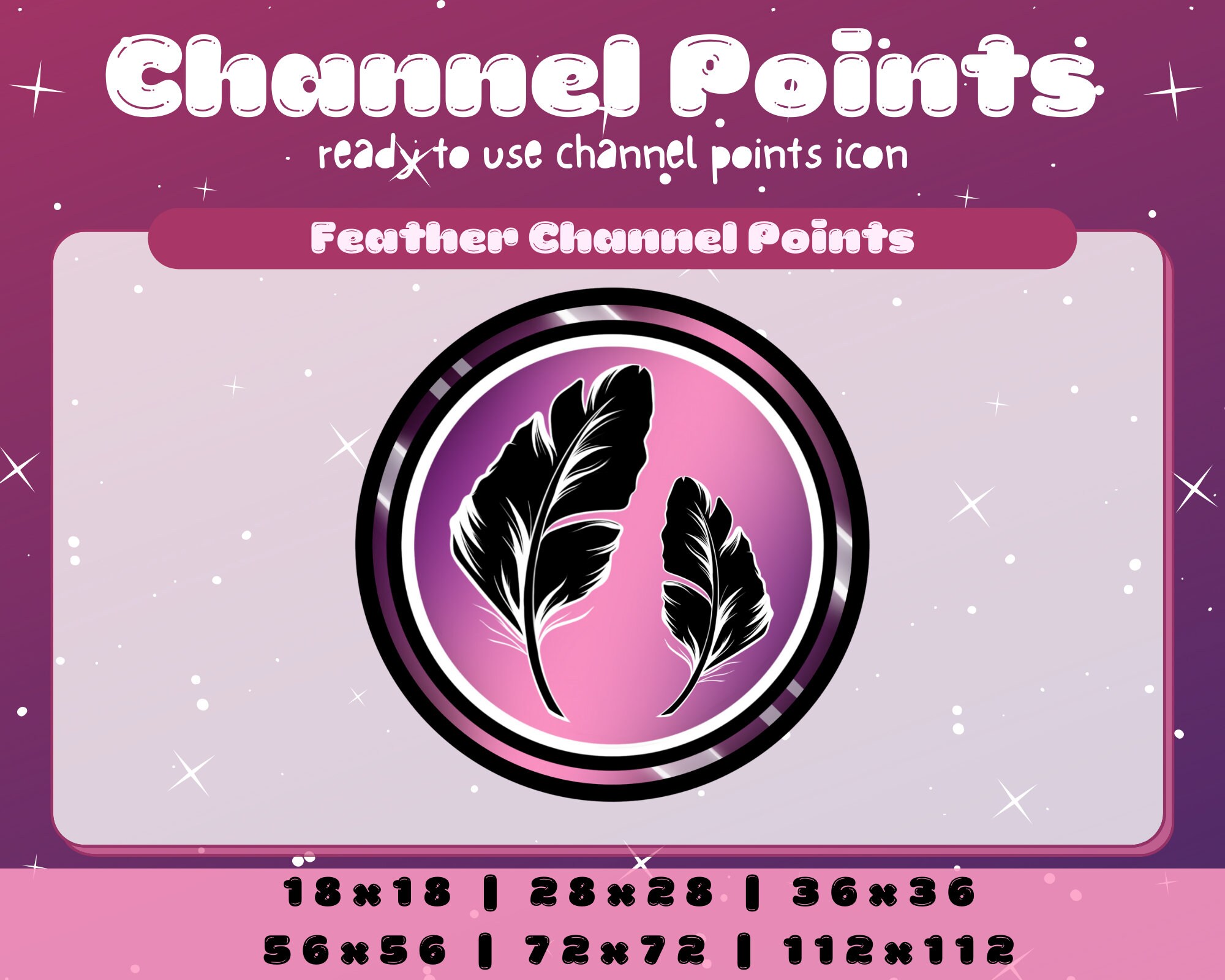 Dark, Raven Twitch Channel Point Icon | Sub Badge - Etsy