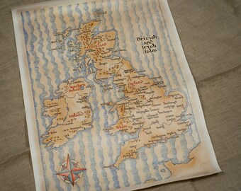 Fantasy Map of Ireland - Etsy