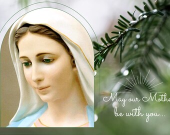 Mother Mary Digital Card - Etsy