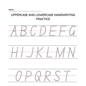 Full Alphabet Upper Case + Lower Case Handwriting Worksheet (28 Pages ...