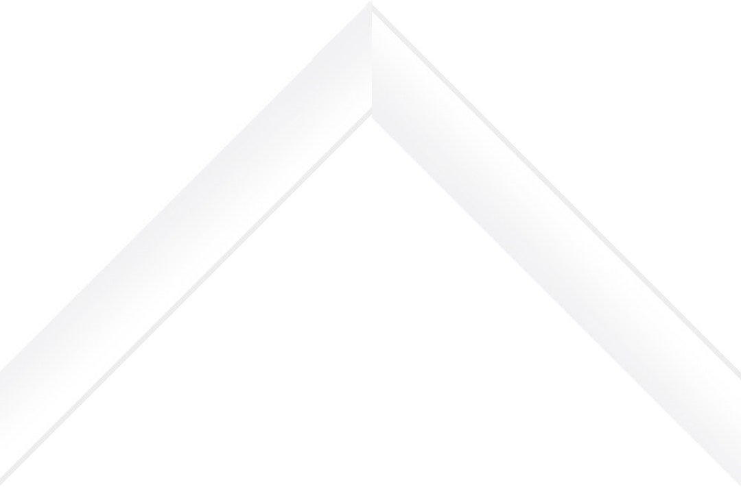Contemporary Modern, 3/4 Inch Wide, White Picture Frame, Picture Frames ...