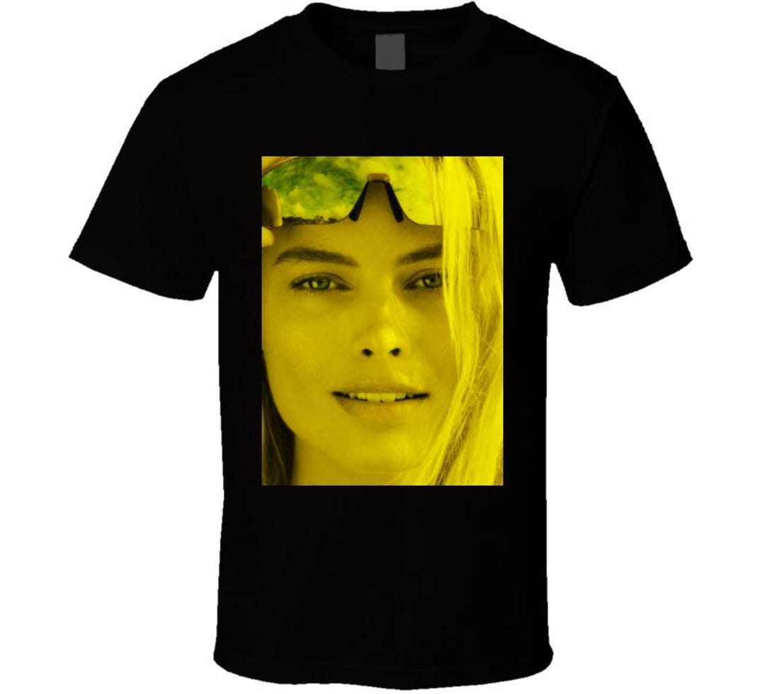 Margot Robbie T-shirt – Neon Fashion Celebrity Tee - Etsy