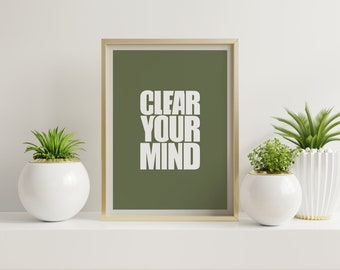 Clear Mind Printable - Etsy