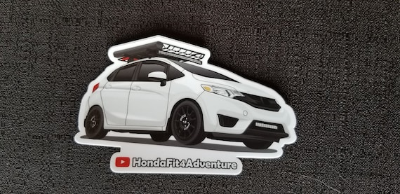 Hondafit4adventure Car Sticker Honda Fit Jazz GK5 Youtube - Etsy