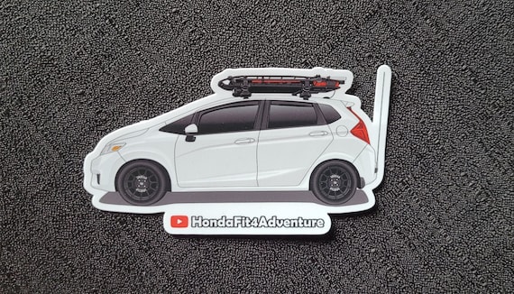 Hondafit4adventure Car Sticker Honda Fit Jazz GK5 Youtube - Etsy
