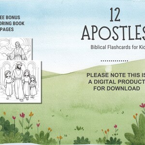 Printable Bible Flashcards | INSTANT DOWNLOAD | Children's Flash Cards ...