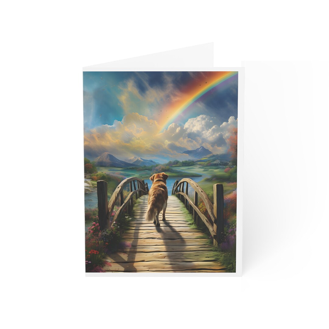 Rainbow Bridge Sympathy Greeting Cards - Etsy