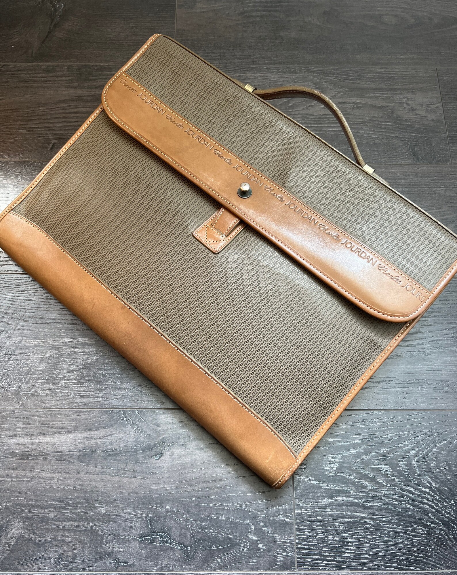 Vintage Designer “charles Jourdan” Briefcase Attache - Etsy