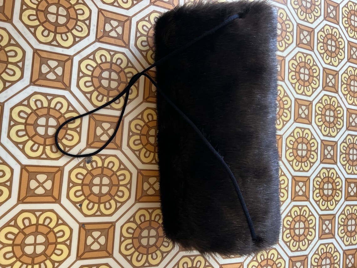 Luxury Brown Faux Fur Vintage Hand Muff - Etsy