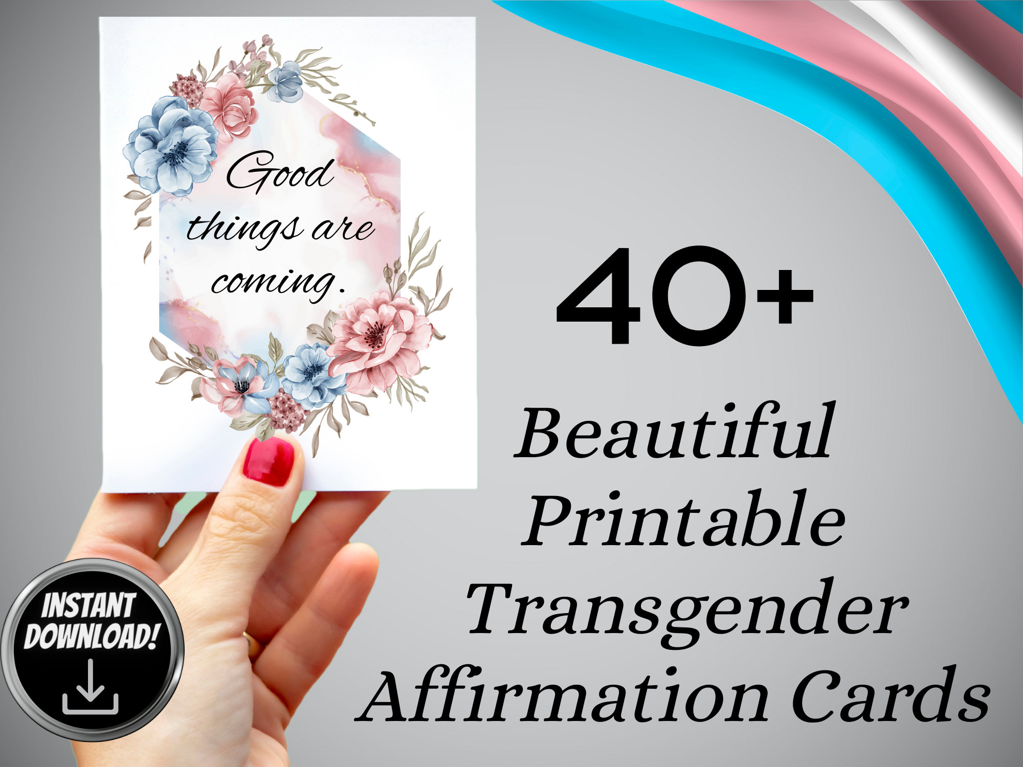 Affirmation Cards and Mindfulness Cards for Therapy & Meditation