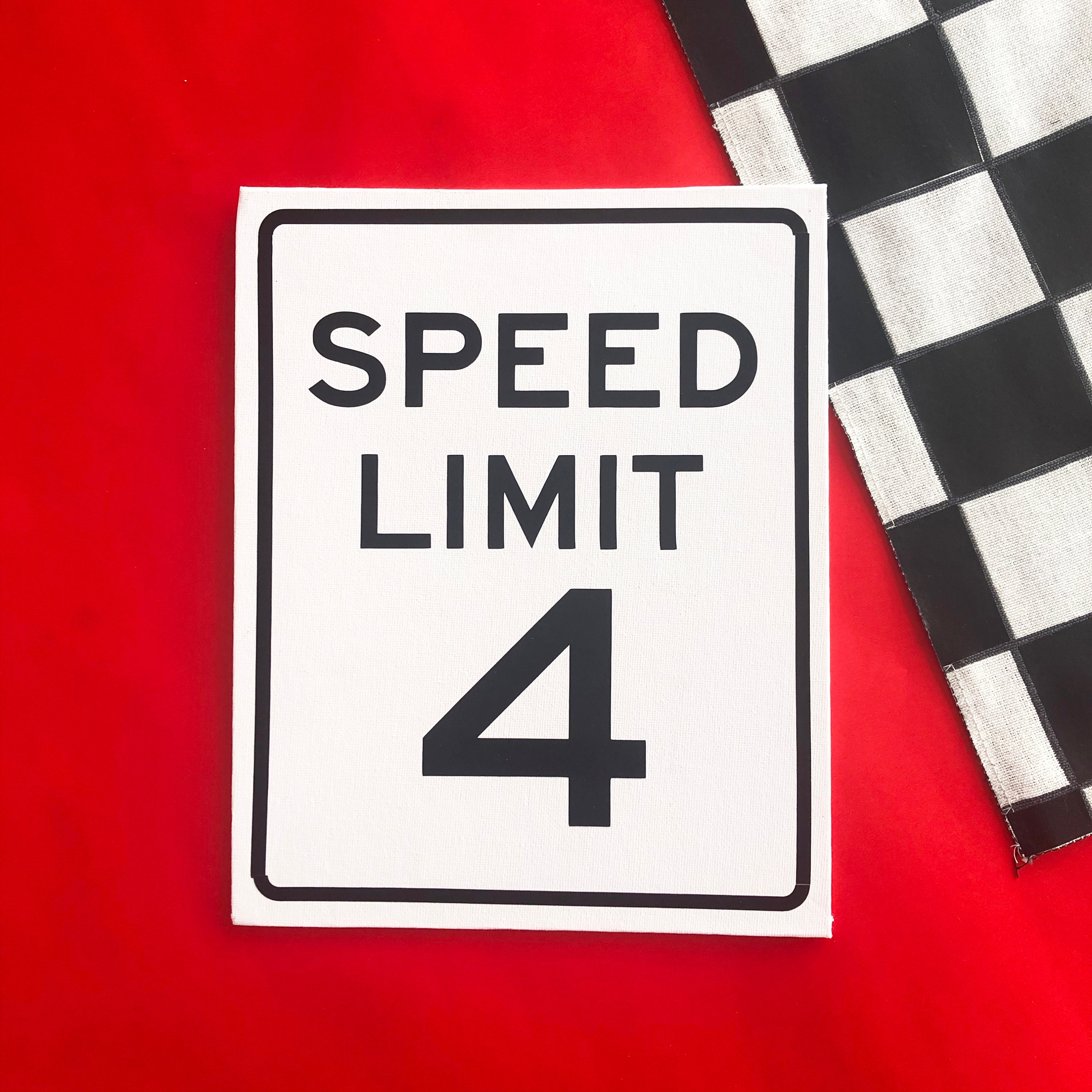 Set of 3 Race Birthday Road Signs Speed Limit Customize Age - Etsy