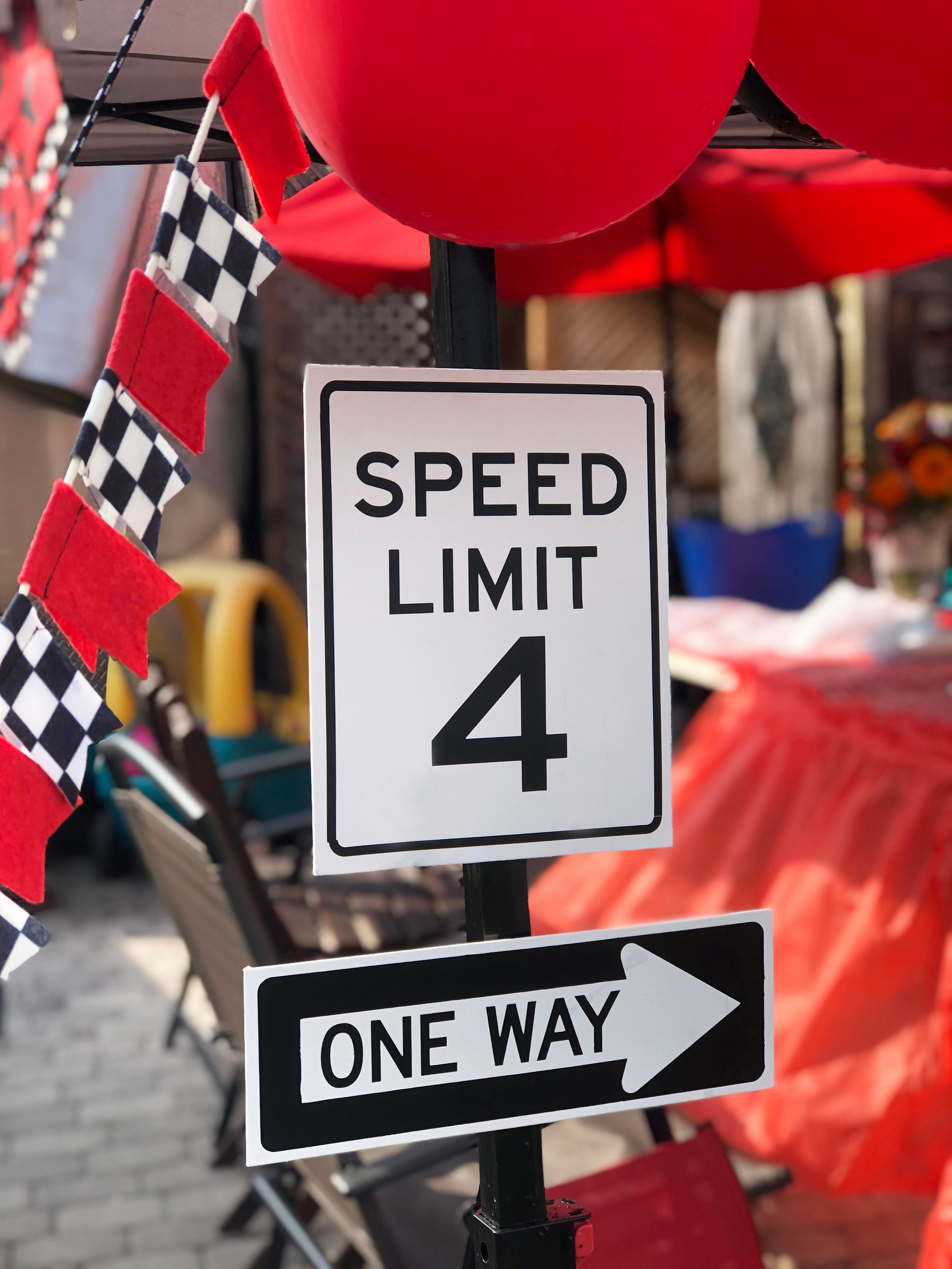 Set of 3 Race Birthday Road Signs Speed Limit Customize Age - Etsy