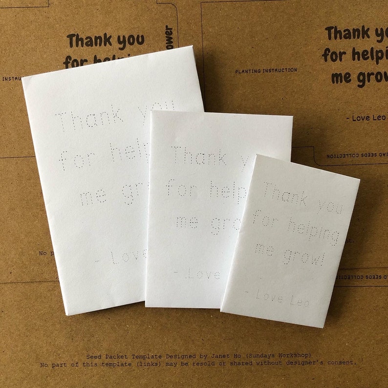 Printable Teacher Appreciation Seed Packet Template Envelope - Etsy