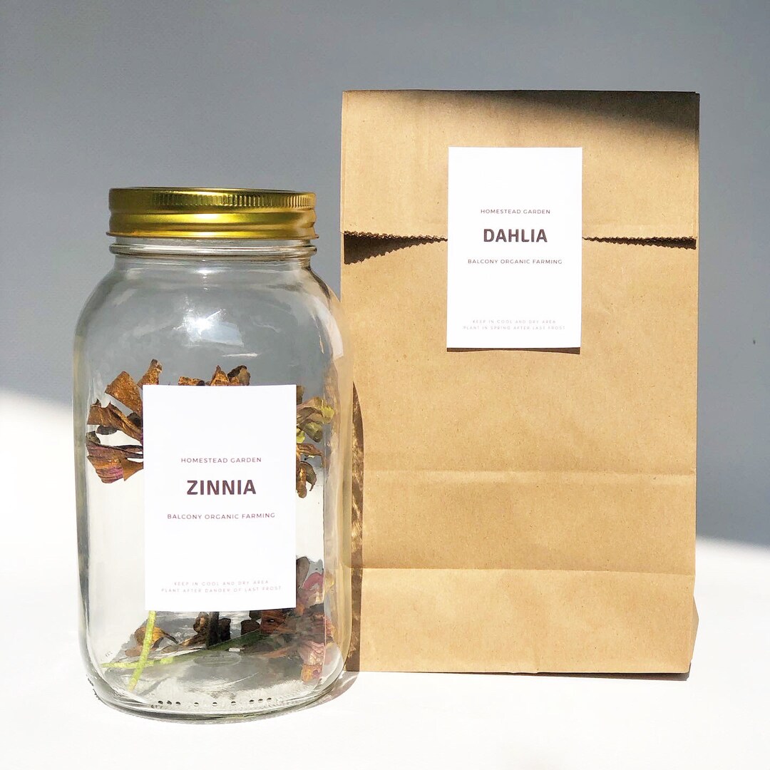 Seeds and Bulbs Saving Labels Printable Editable on Canva 03 - Etsy