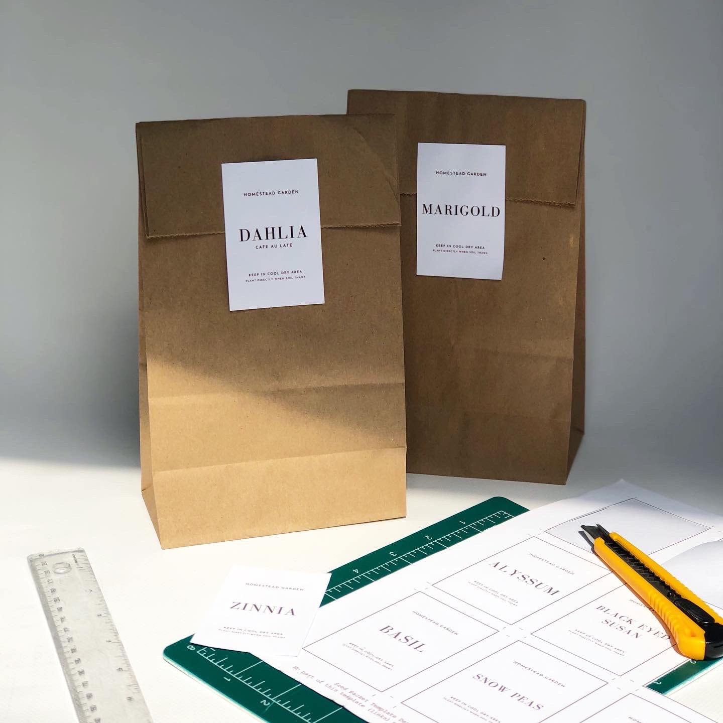 Printable Seeds and Bulbs Saving Labels Template Editable on - Etsy