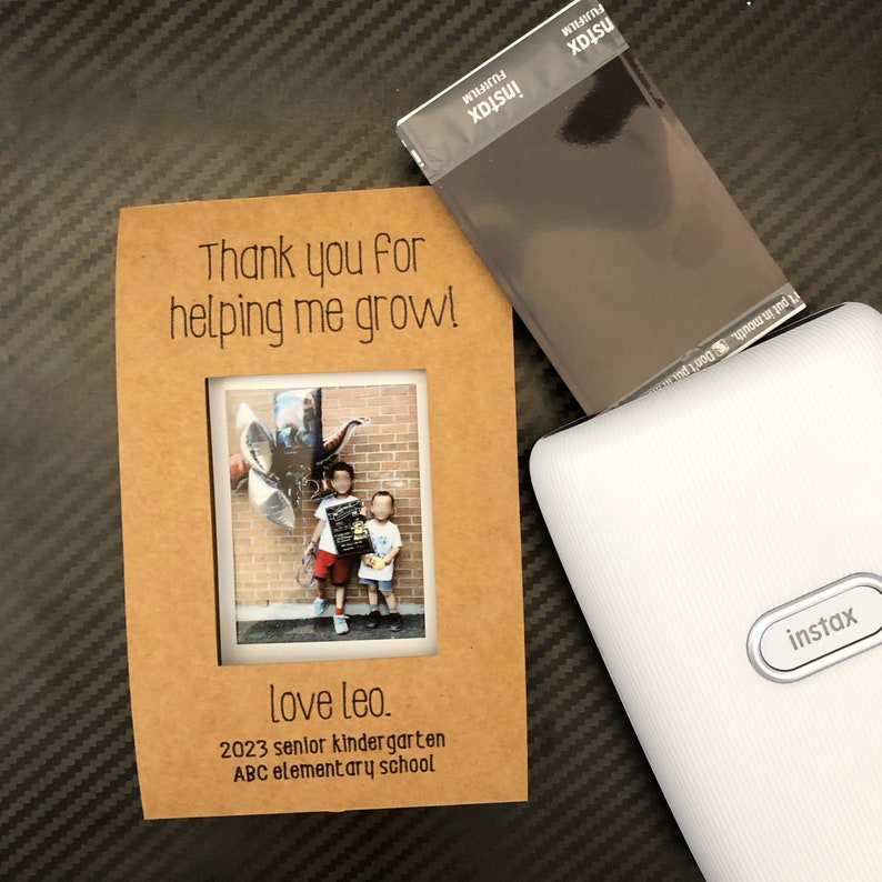 Editable Cricut Joy Instax Photo Card Template First/last Day of School ...