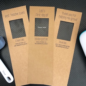 Editable Cricut Joy Instax Photo Card Template First/last Day of School ...