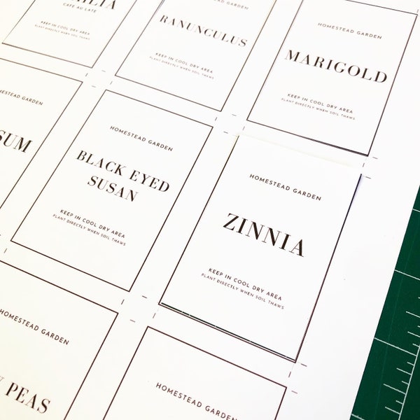 Seed Labels - Etsy