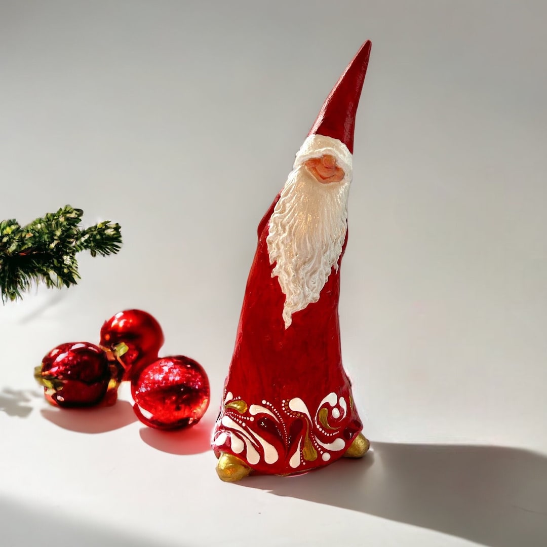 Hand-painted Father Christmas Tomte Santa Gonk Nisse - Etsy UK